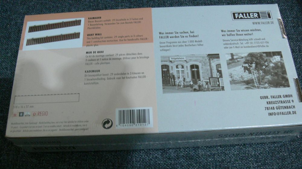 Faller H0 Bausatz 131012 Kaimauer (Neu und originalverpackt) in Steinbach für CHF 14 – mit ...