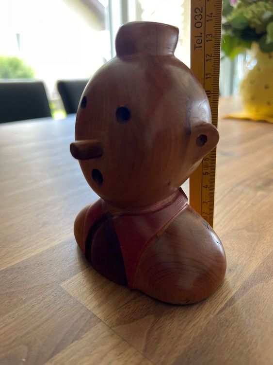 Tintin buste en bois Tim der pfiffige Reporter und Struppi (Gebraucht ...