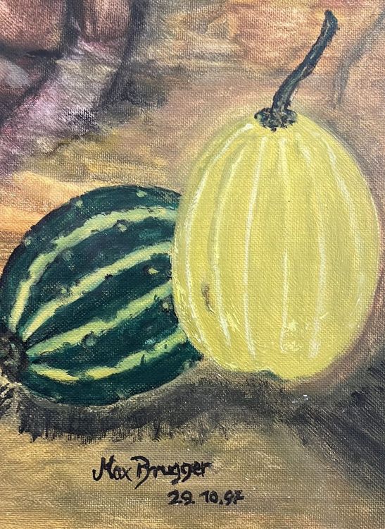 Gemälde, Stilleben mit Gemüse signiert Max Brugger (ID 6865) (Gebraucht ...
