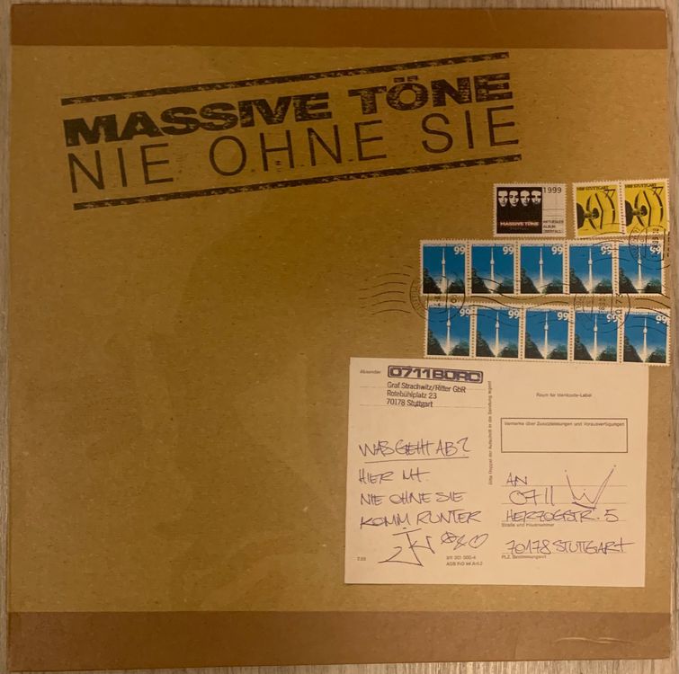 MASSIVE TÖNE - Nie Ohne Sie Maxi D-Lp 1999 (Gebraucht) in Mühlethal für ...