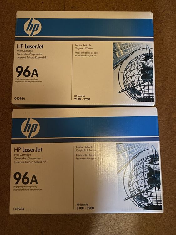 2 Stk HP 96A Toner (schwarz) originalverpackt (Neu (gemäss Beschreibung ...