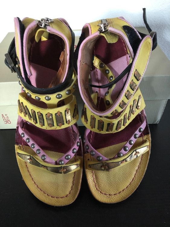 A.S.98 AS98 Sandale 'RAMOS' in gelb rose | Kaufen auf Ricardo