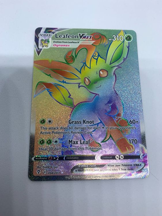 Pokemon Leafeon Vmax En Card (Neuf (Voir description)) à Hubersdorf ...