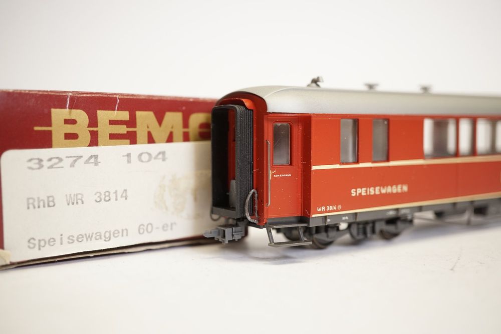4∑ Bemo 3274 104 RhB Restaurantwagen WR 3814 (Gebraucht) in Uetendorf für CHF 62 – mit Lieferung ...