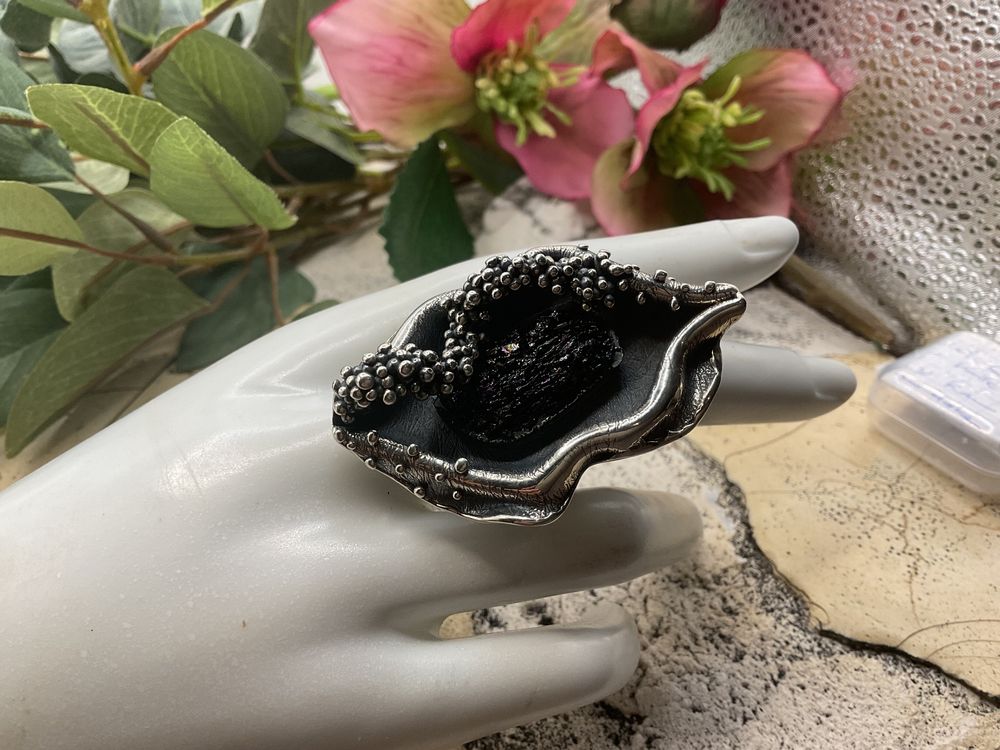 Statementring aus Silberschmiede, Gr 55 bis ca.58 (Neu (gemäss ...