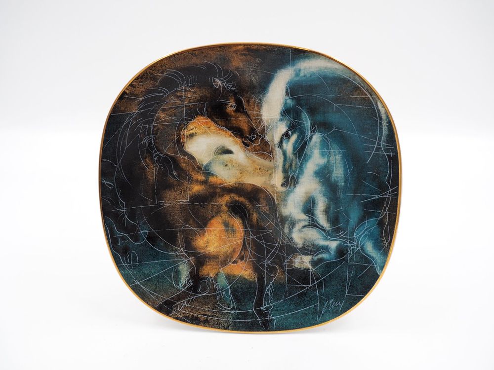 ROSENTHAL Hans Erni Zwei Pferde Teller (24070411) | Kaufen auf Ricardo