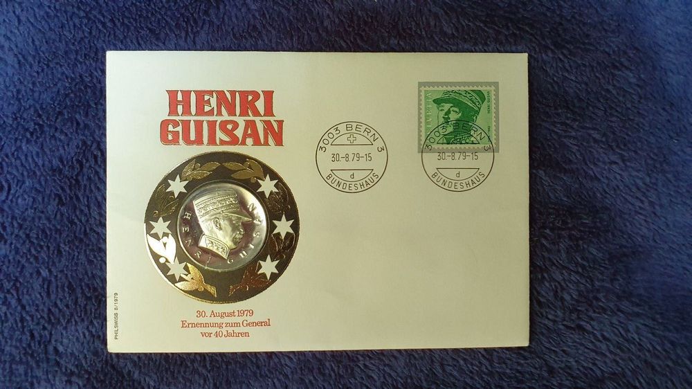 Numisbrief Henri Guisan ab 1.- (Gebraucht) in Blumenstein für CHF 31 – mit Lieferung auf Ricardo ...