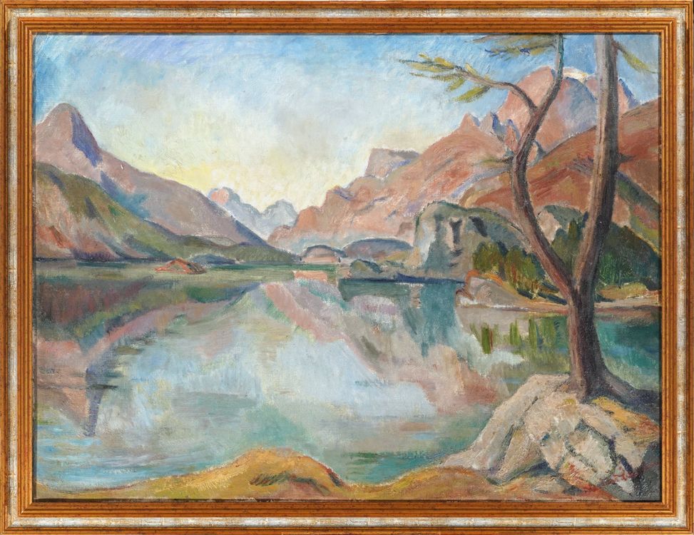 Willem van Leusden (1886-1974): Silsersee, Engadin (Gebraucht) in Meilen für CHF 1800 – mit ...