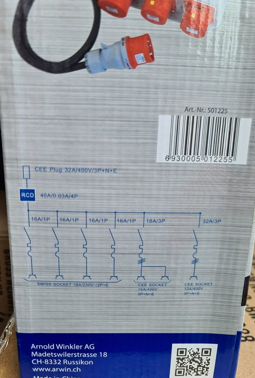 Stromverteiler / Baustromverteiler / CEE 32 (Neu und originalverpackt ...