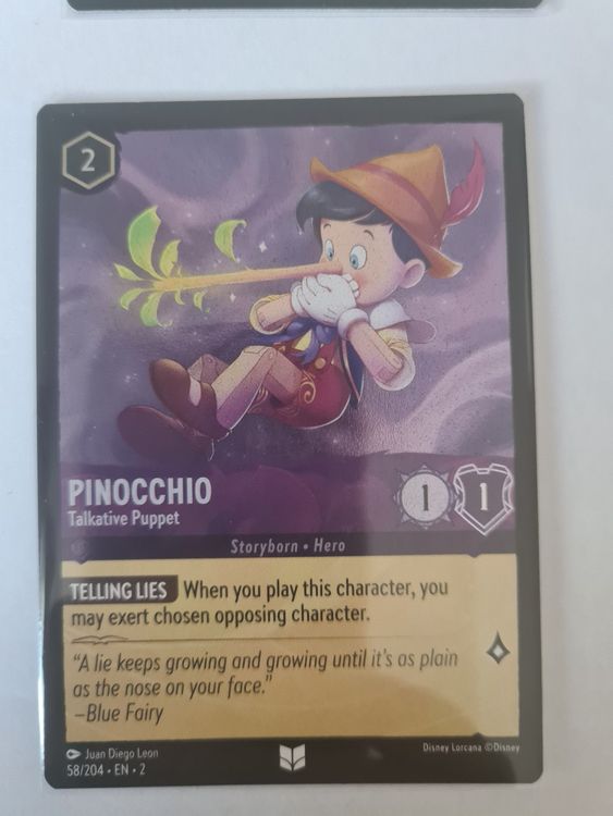 Lorcana FOIL, Pinocchio - Talkative Puppet, 058/204-EN-2 | Kaufen auf ...