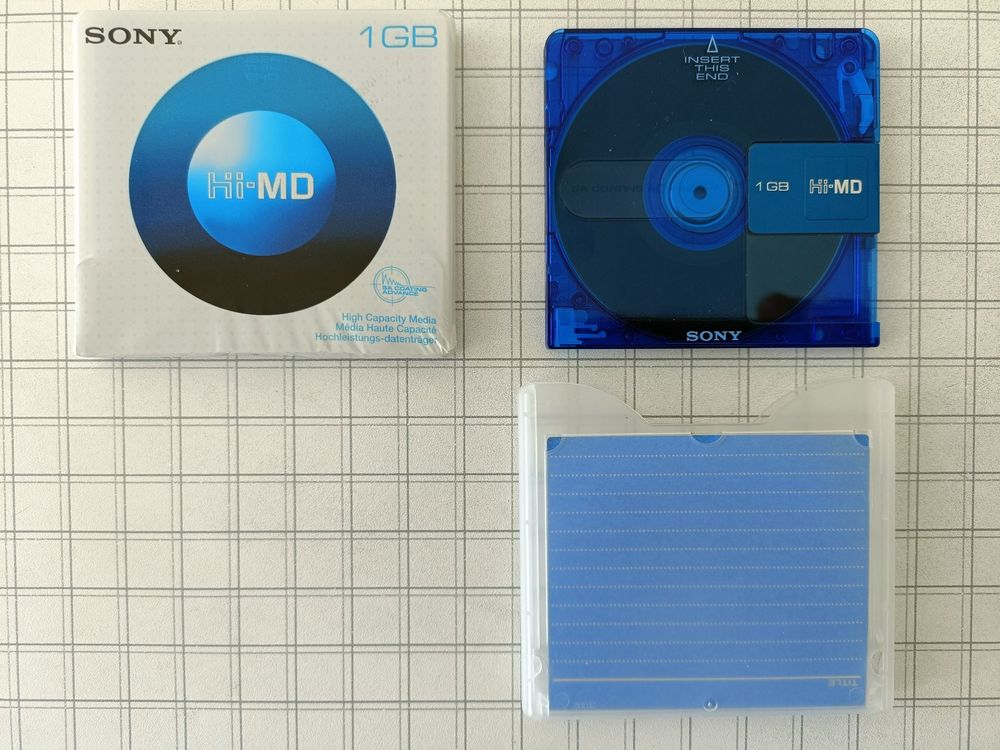 Zwei Hi-Minidisks (Hi-MD) von Sony (Neu und originalverpackt) in ...