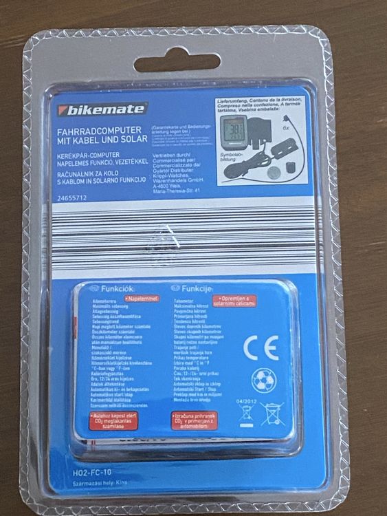 bikemate Fahrradcomputer mit Kabel und Solar, neu (Neu und ...