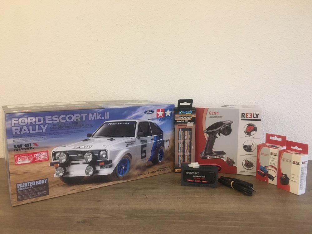 Tamiya MF-01X Ford Escort MKII Komplettset Funke Servo Akku | Kaufen auf Ricardo