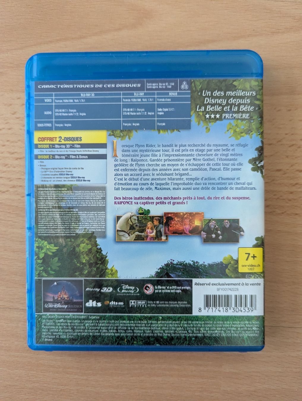 BLU-RAY RAIPONCE 3D - DISNEY (D'occasion) à Biel/Bienne pour CHF 9.9 ...