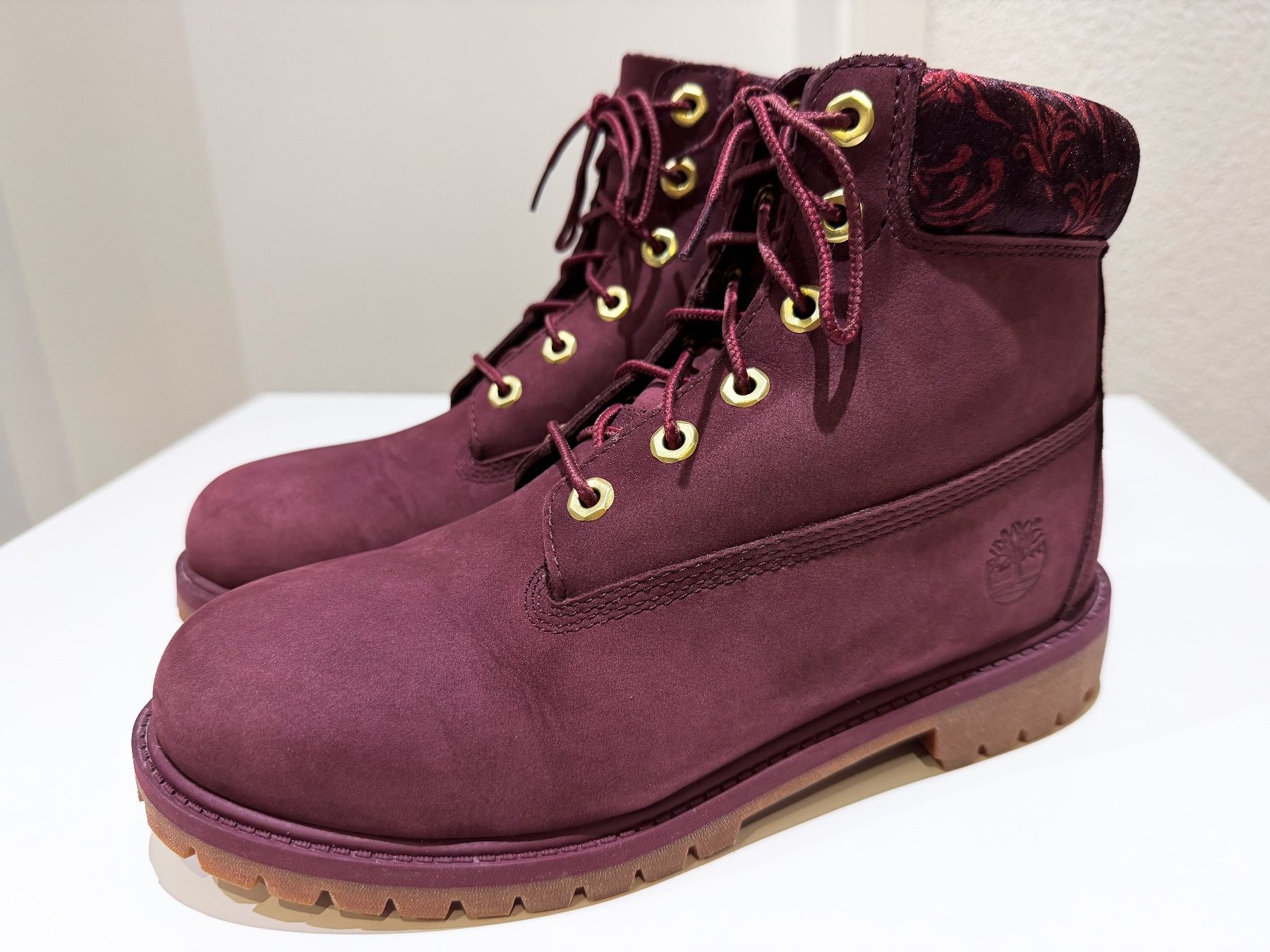 Timberland 6-Inch Premium Boots – Limited Burgundy Velvet 39 (Neu ...