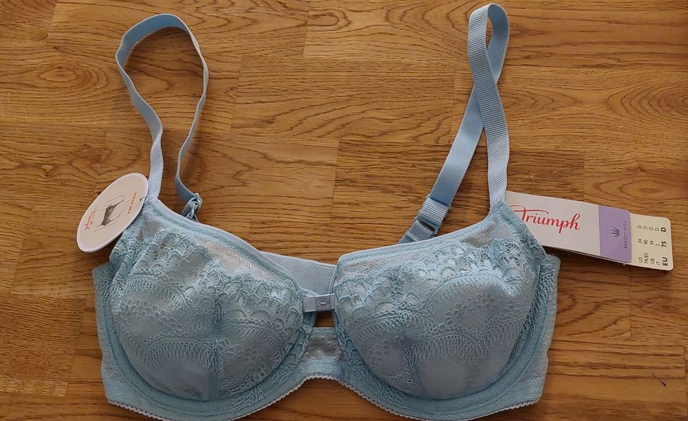 Neuer wunderschöner Triumph BH Gr. 75D spitze in Aqua (Neu und ...