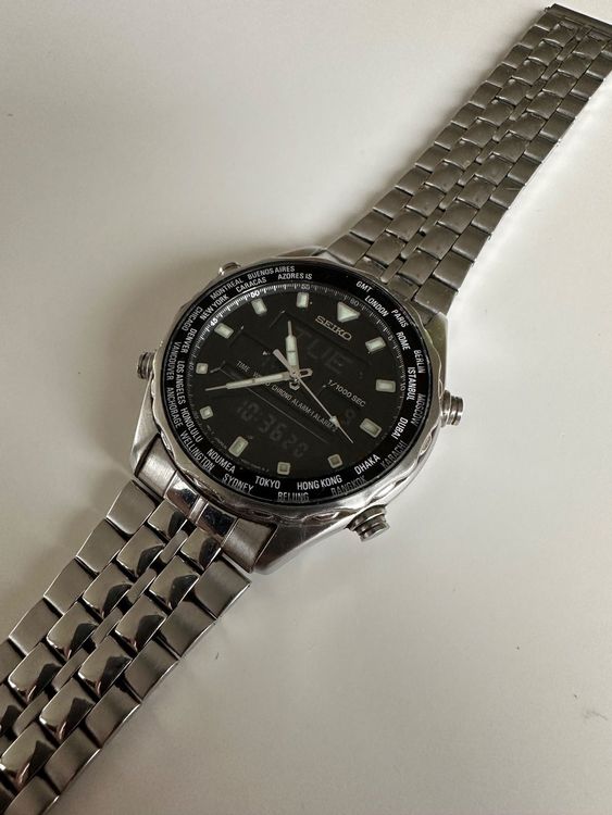 Vintage Seiko Worldtimer H051-7001 aus Juli 1987 (Gebraucht) in Zürich für CHF 111 – mit ...