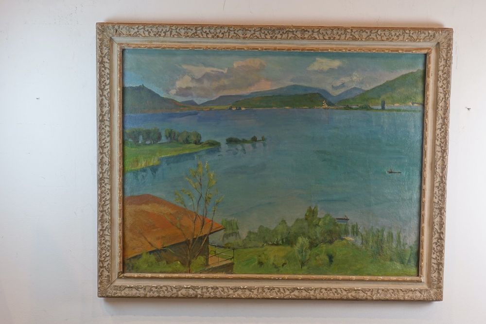 Paul Burckhardt, Schweizer Kunst, Landschaft mit See (Gebraucht) in Zumikon für CHF 100 – nur ...