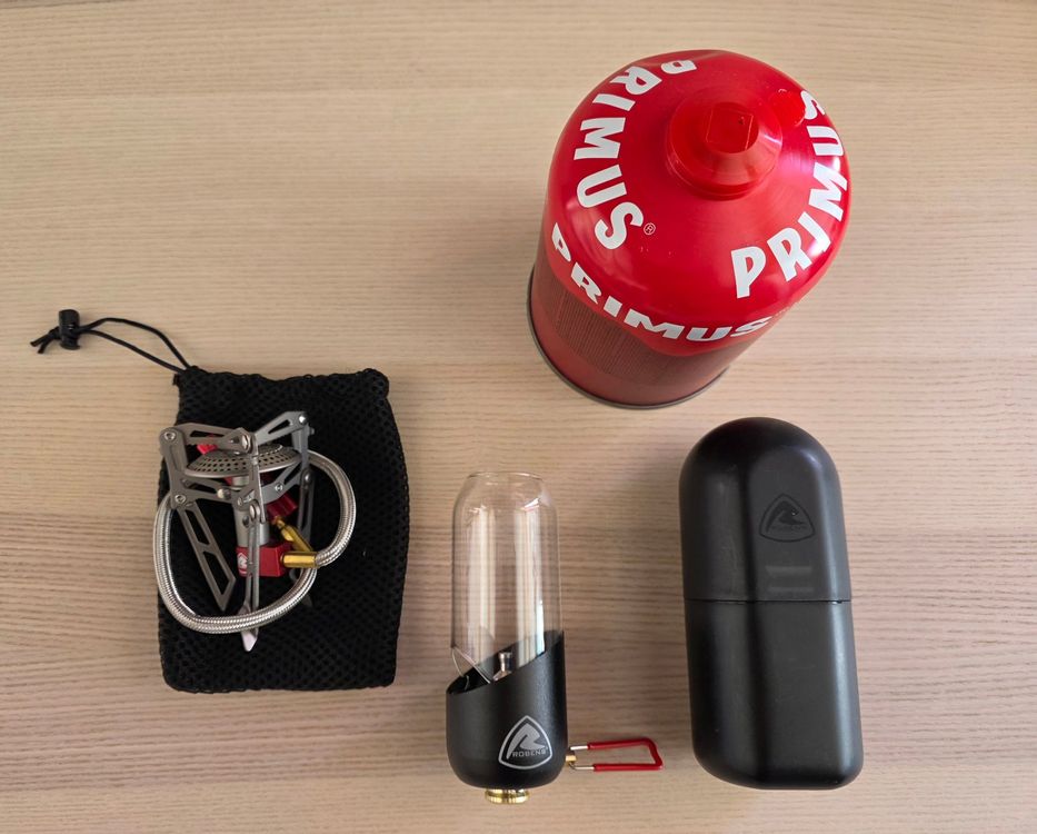 Neuer Robens Titan Kocher + Gaslaterne + Primus Gas Outdoor (Neu ...