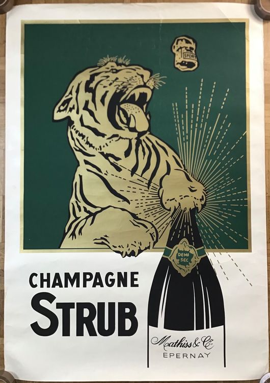 Grosse Champagne Strub Plakat | Kaufen auf Ricardo