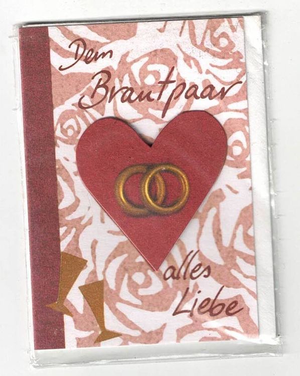 Glückwunsch Karte - Gratulation Hochzeit - Dem Brautpaar (Neu und ...