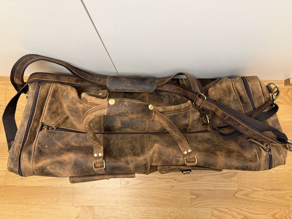 Grosse Reisetasche aus Leder, neu und robust! (Neu (gemäss Beschreibung ...