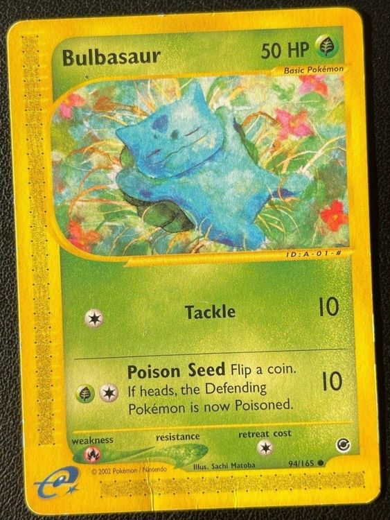 Bulbasaur 94/165 Pokémon Expedition WOTC First Edition (Neu (gemäss ...