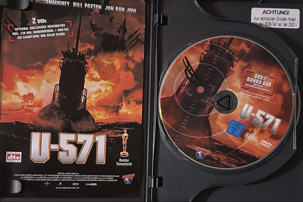 U-571 DVD - Spannender U-Boot-Film mit Matthew McConaughey (Gebraucht) in Malters für CHF 1 ...