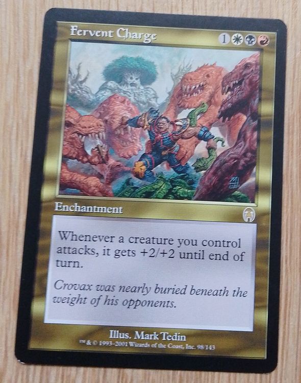Magic the Gathering Karte Fervent Charge | Kaufen auf Ricardo