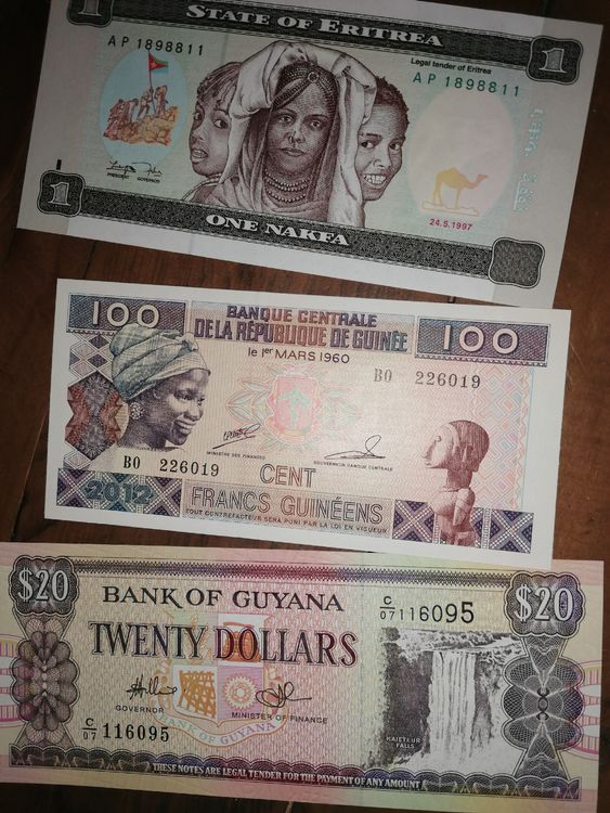 Banknoten Lot Zambia 6 stk. Und 3 stk div Afrika (Gebraucht) in Zürich ...