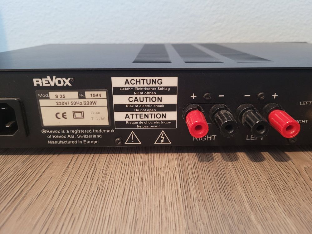 Revox S25 Amplifier (Gebraucht) in Schwarzenberg LU für CHF 119 – mit ...
