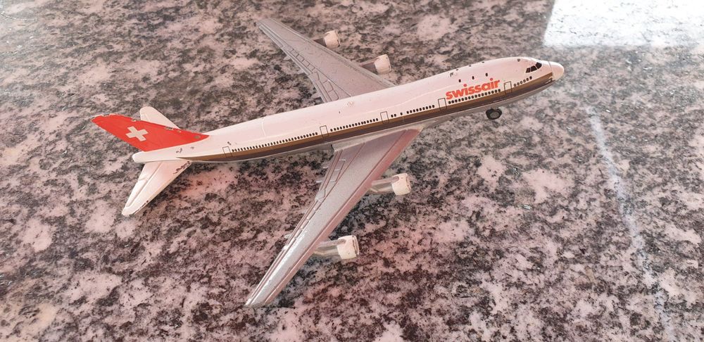 Swissair Boing 747 avion miniature ERTL U.S.A (Gebraucht) in Hauteville ...