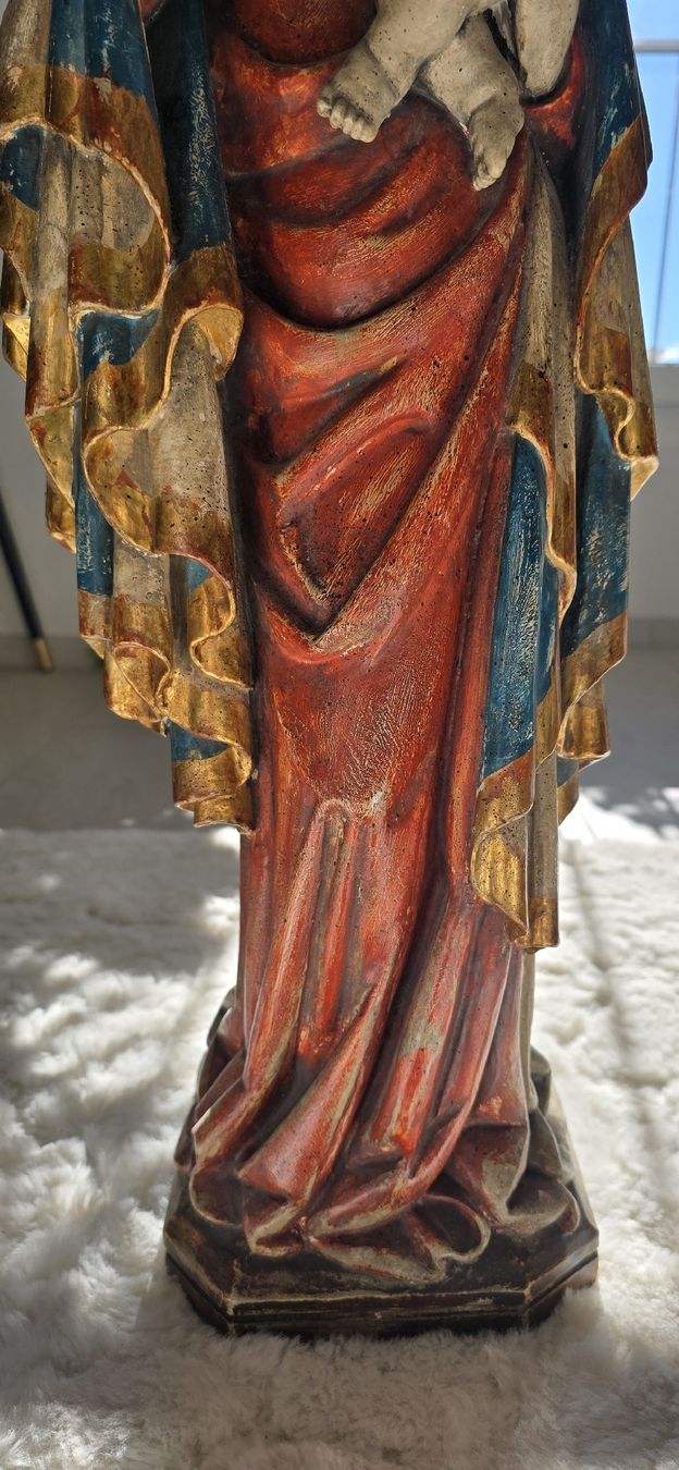 Statue Ancienne (antiquité) Vierge à l'Enfant, Bois, 74 cm (D'occasion ...