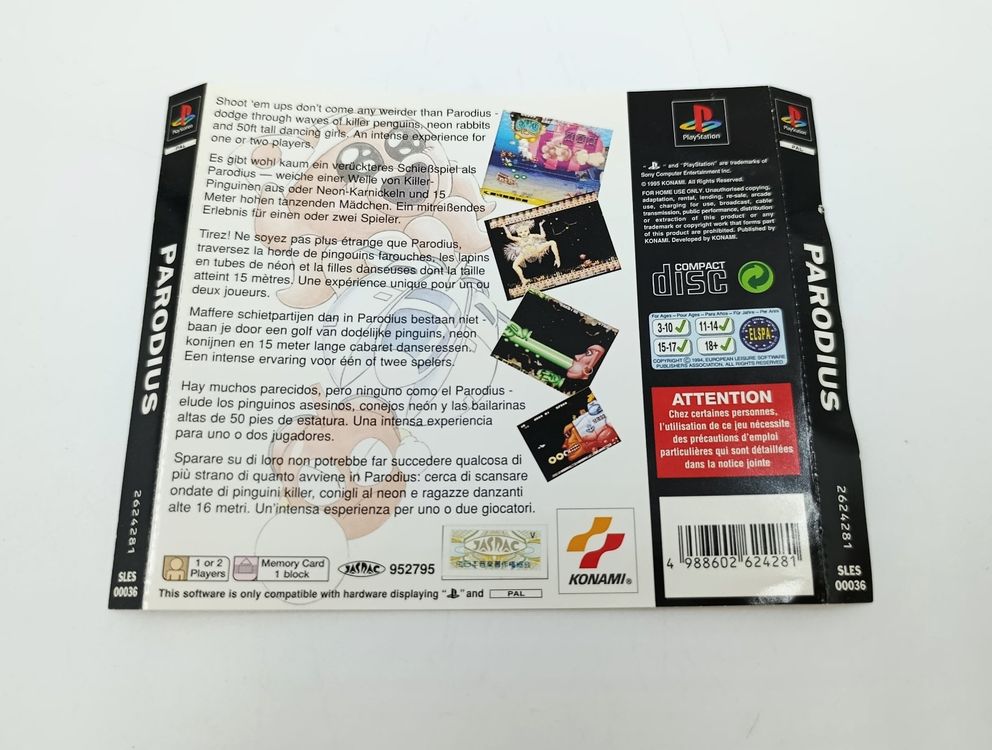 Parodius PS1 Backcover (Gebraucht) in Wil SG für CHF 19 – mit Lieferung ...
