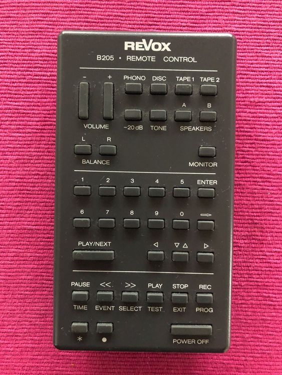 REVOX B205 Remote Control (Defekt) in Zuchwil für CHF 52 – mit ...