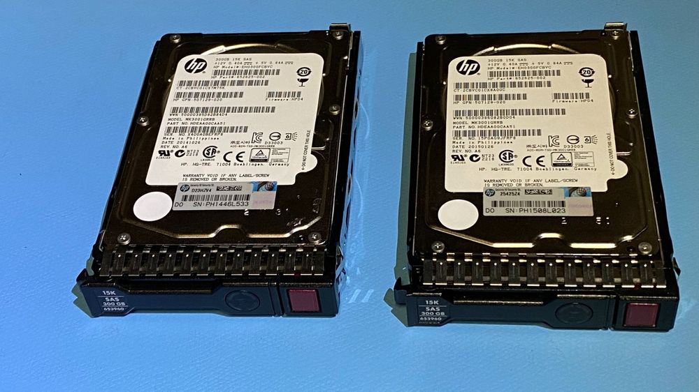 2x HP 300GB Set 7, 15k SAS 6Gbps, Model EH0300FCBVC | Kaufen auf Ricardo