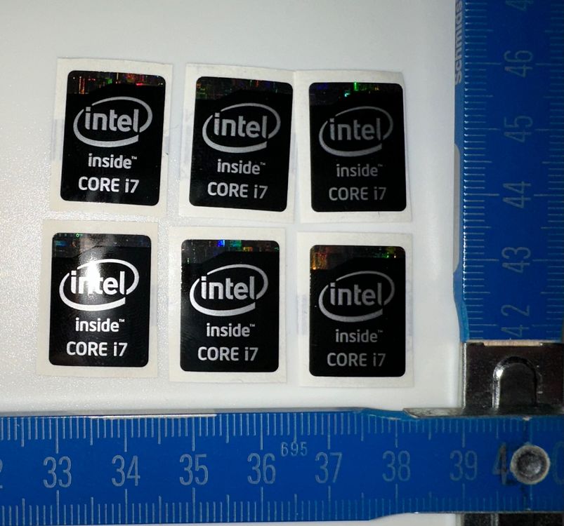 INTEL CORE i7 AUFKLEBER ¦ STICKER (Neu (gemäss Beschreibung)) in ...