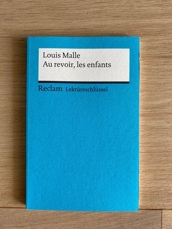Louis Malle: Au revoir, les enfants Lektüreschlüssel | Kaufen auf Ricardo