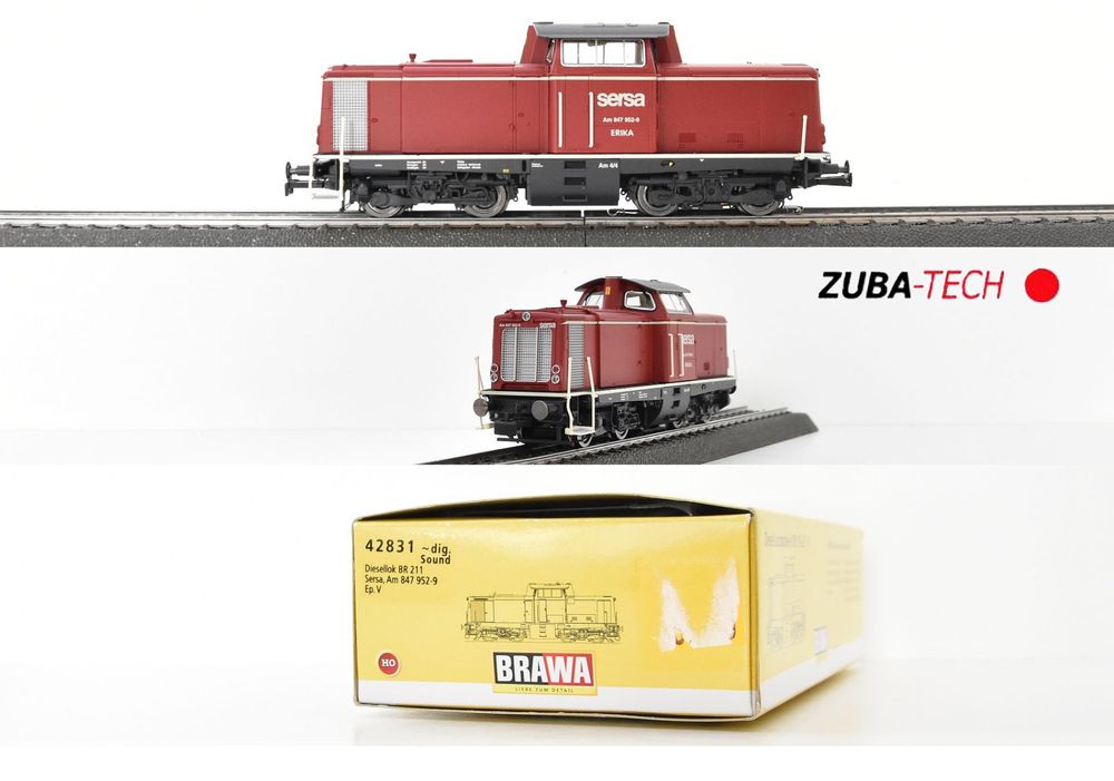Brawa 42831 Diesellok Am 847 Sersa H0 WS Digital mit OVP | Kaufen auf ...