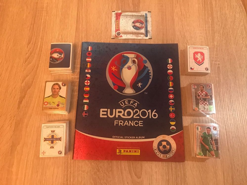 Panini euro 2016 set complet album vierge + 680 cartes (Gebraucht) in ...