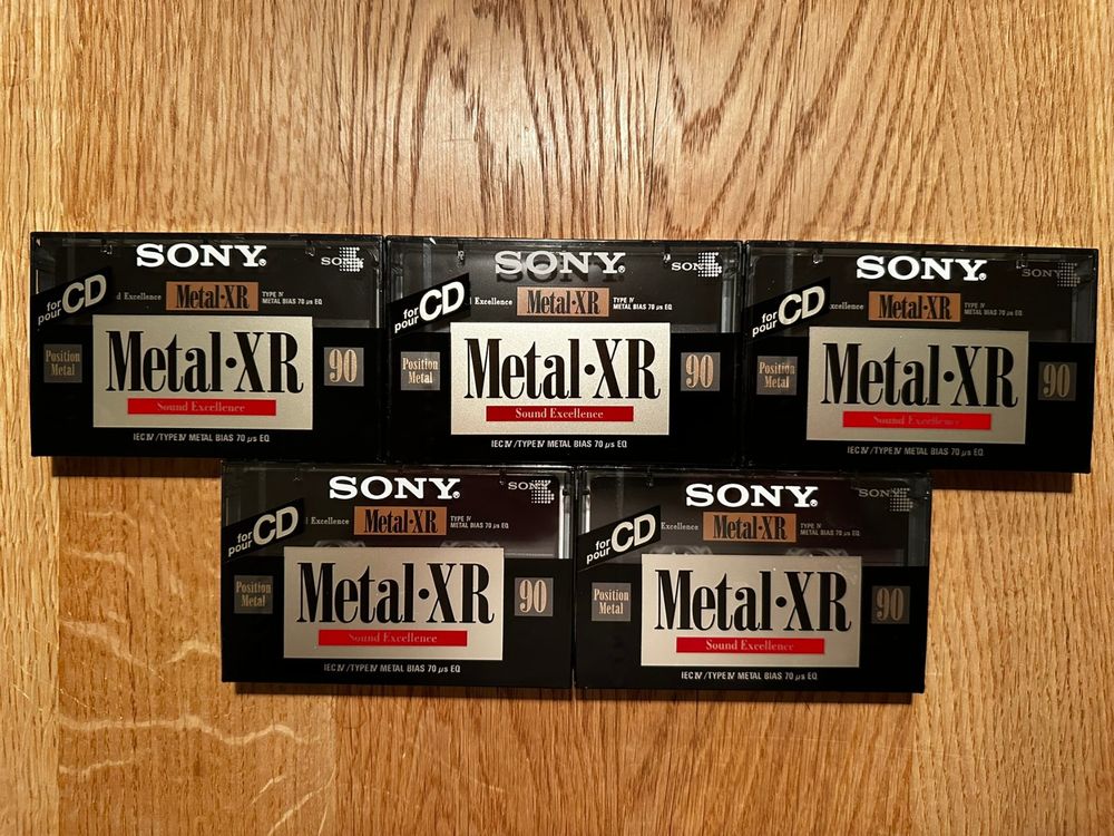5 x Sony Metal XR 90, neu und versiegelt, gleiche Charge | Kaufen auf ...