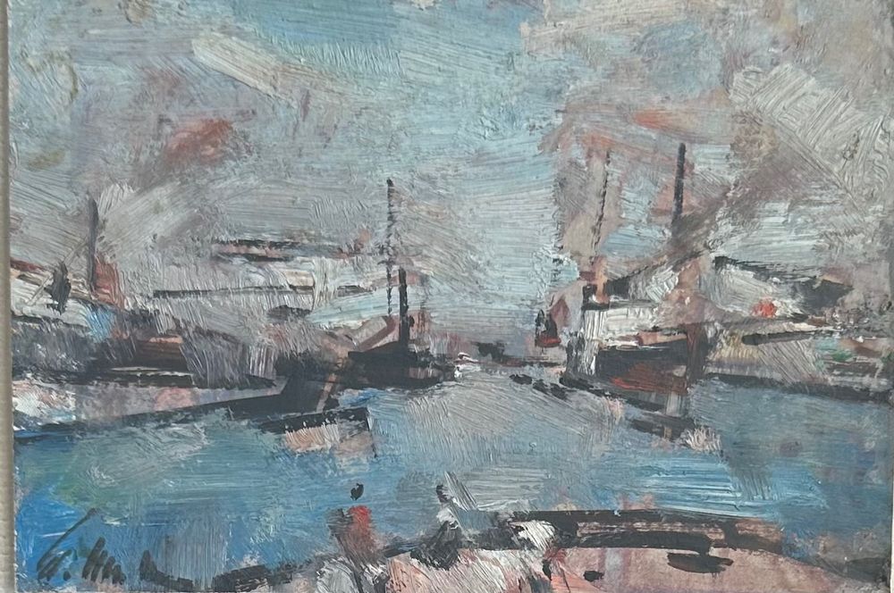 Walter Emil Müller (1896-1983) Hafen Szene Gemälde (Gebraucht) in Root für CHF 45 – mit ...