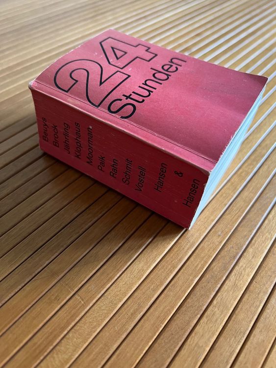J. BEUYS Fluxus Original KUNSTWERK Buch 24 Stunden (Gebraucht) in ...