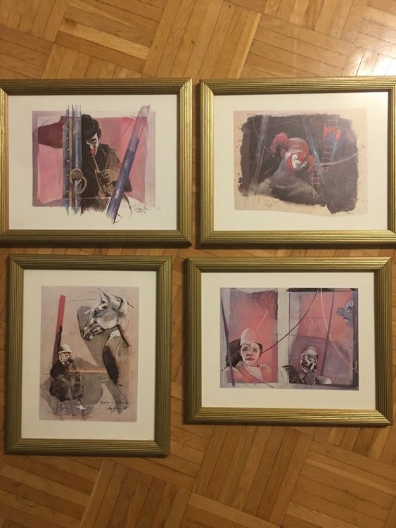 4 Rolf Knie Bilder (Goldfarbener Rahmen) (Gebraucht) in Wangen b. Olten für CHF 28 – mit ...