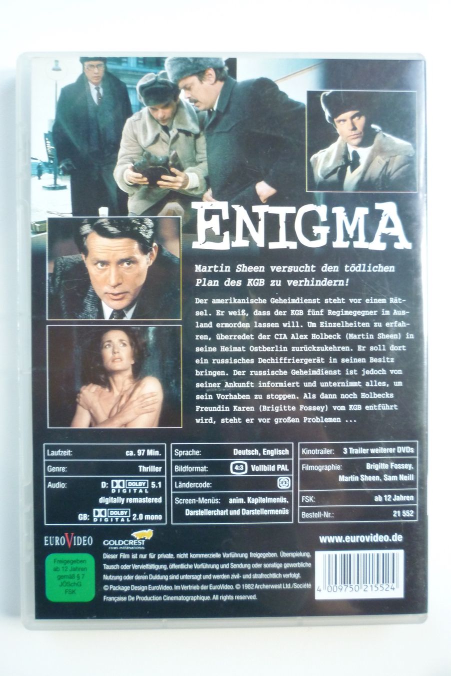 Enigma - Klassiker 1982 mit Martin Sheen, Sam Neill (Gebraucht) in ...