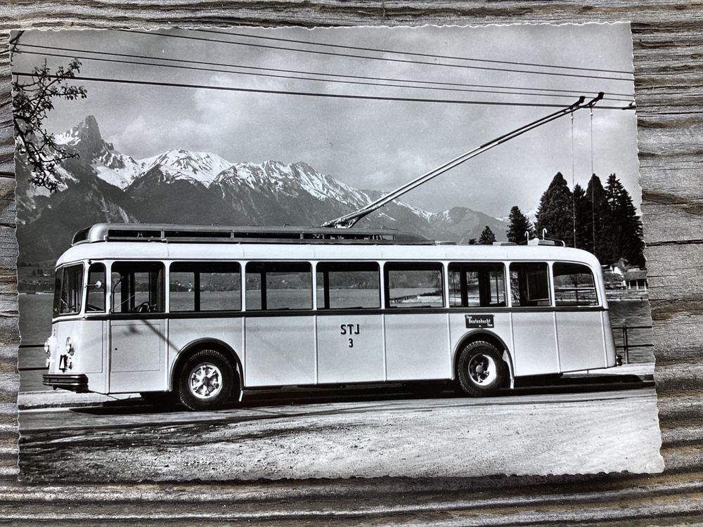 AK Postauto Autobus Saurer Berna Trolleybus Thun Beatenbucht (Gebraucht) in münchenbuchsee für ...