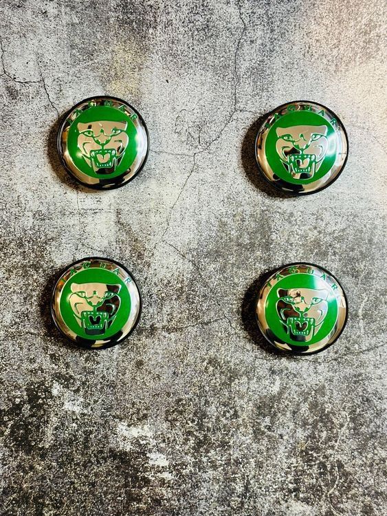 Jaguar Nabendeckel 58 mm Felgendeckel Nabenkappen Set (Neu und ...
