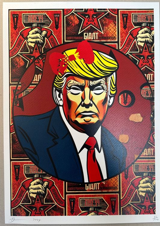 Death: Obey, Warhol Trump, signiert 82/100 (Neu (gemäss Beschreibung ...