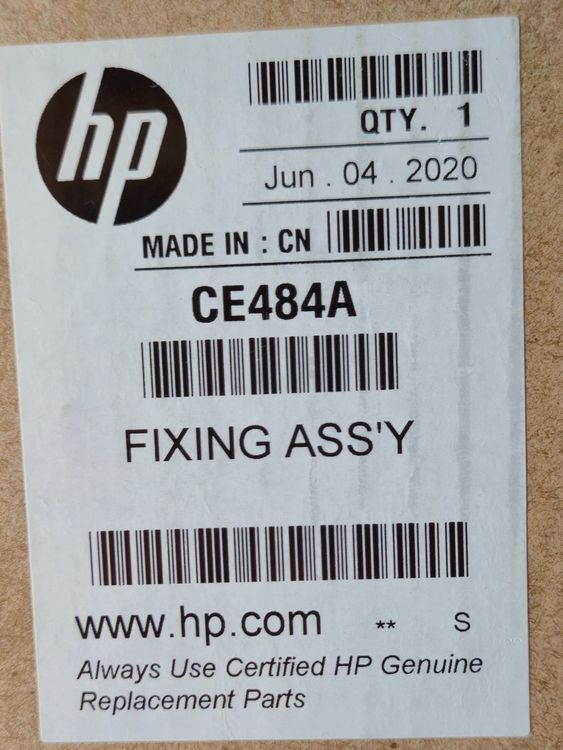 HP Color LaserJet CE484A 110V Fuser Kit Maintenance (Neuf (Voir ...