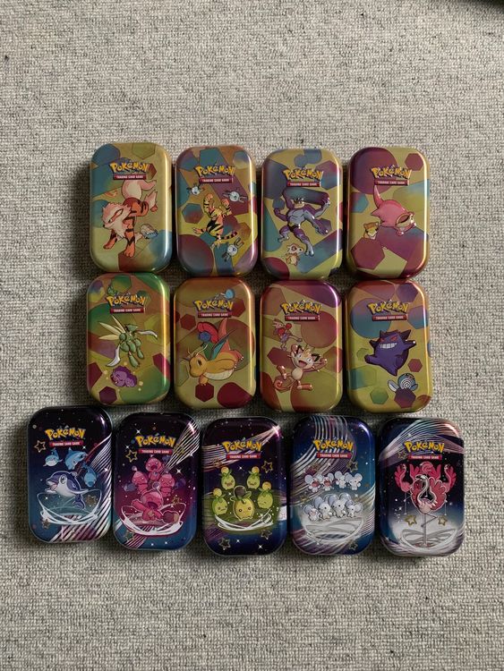 13 Mini Tin leer Pokemon 151 + Paldeas Schicksale | Kaufen auf Ricardo